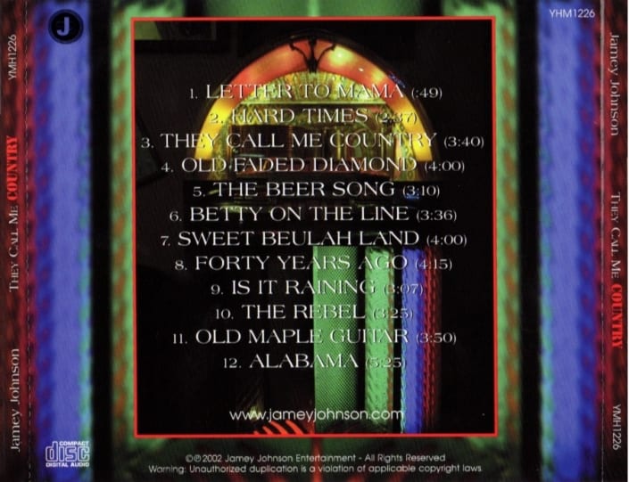 Jamey Johnson - They Call Me Country (2002) CD