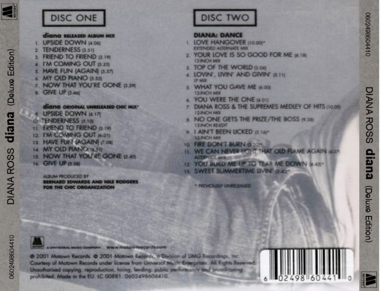 Diana Ross - Diana (DELUXE EDITION) (2003) 2 CD SET