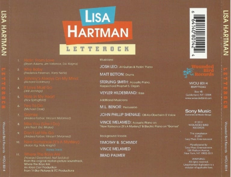 Lisa Hartman - Lisa Hartman / Letterock (2019 EXPANDED EDITION) (Knots ...