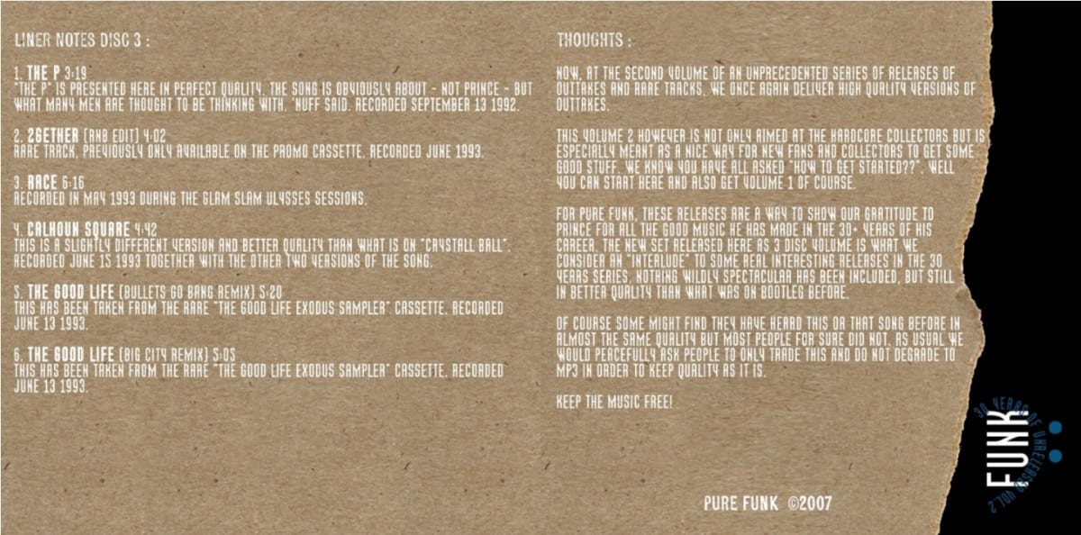 Prince - 30 Years Of Unreleased Funk, Vol.2 (2007) 3 CD SET
