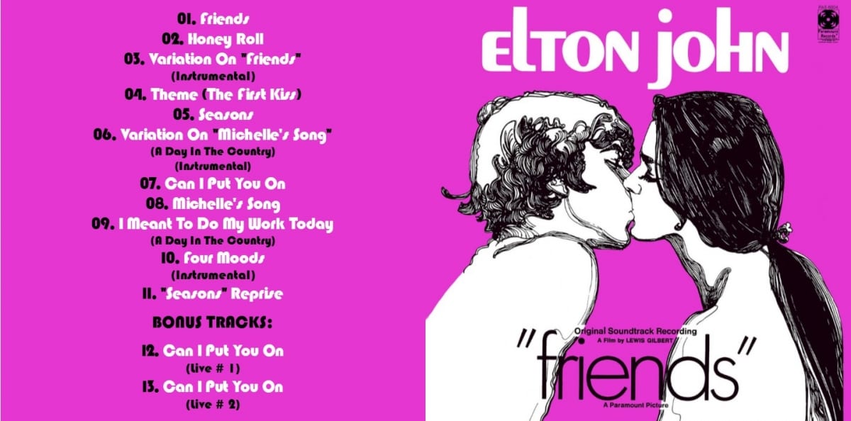 Elton John - Friends - Original Soundtrack (2 BONUS TRACKS) (1971) CD