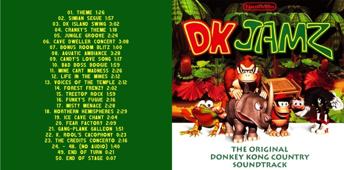 DK Jamz - The Original Donkey Kong Country Soundtrack (1995) CD