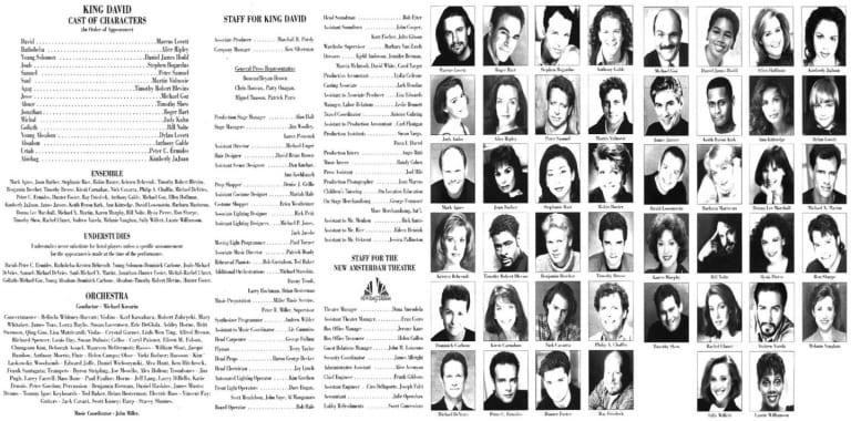 Alan Menken & Tim Rice's King David - Original Broadway Cast Soundtrack ...