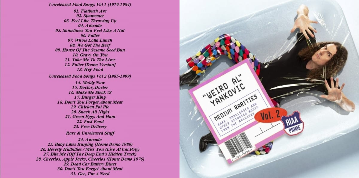 "Weird Al" Yankovic - Medium Rarities Vol. 2 (2019) CD