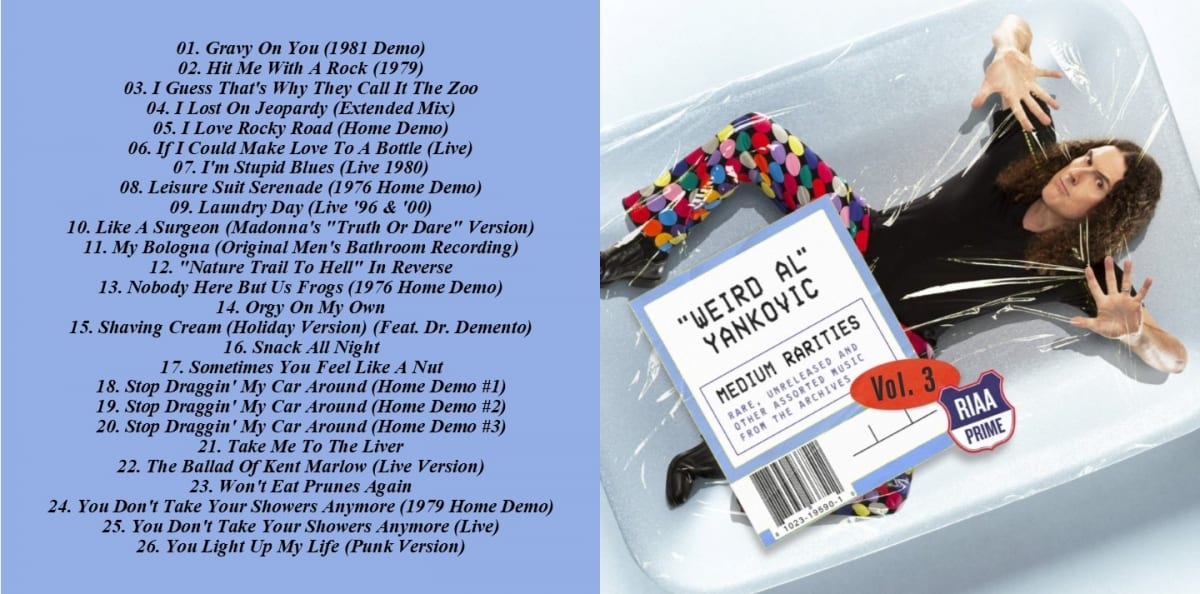 "Weird Al" Yankovic - Medium Rarities Vol. 3 (2019) CD