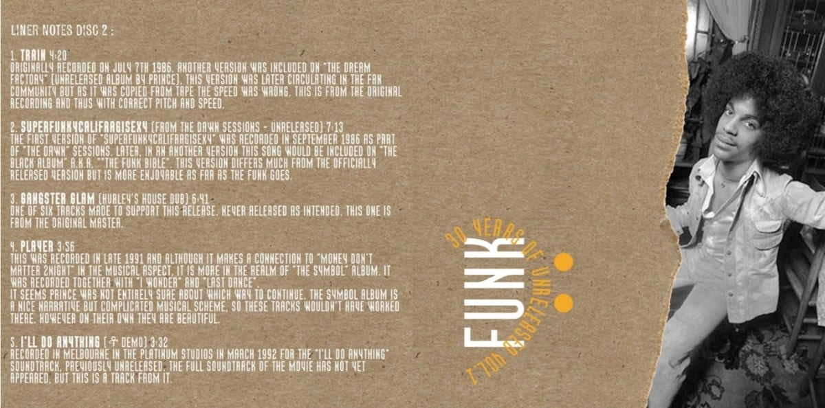 Prince - 30 Years Of Unreleased Funk, Vol. 1 (2007) 2 CD SET