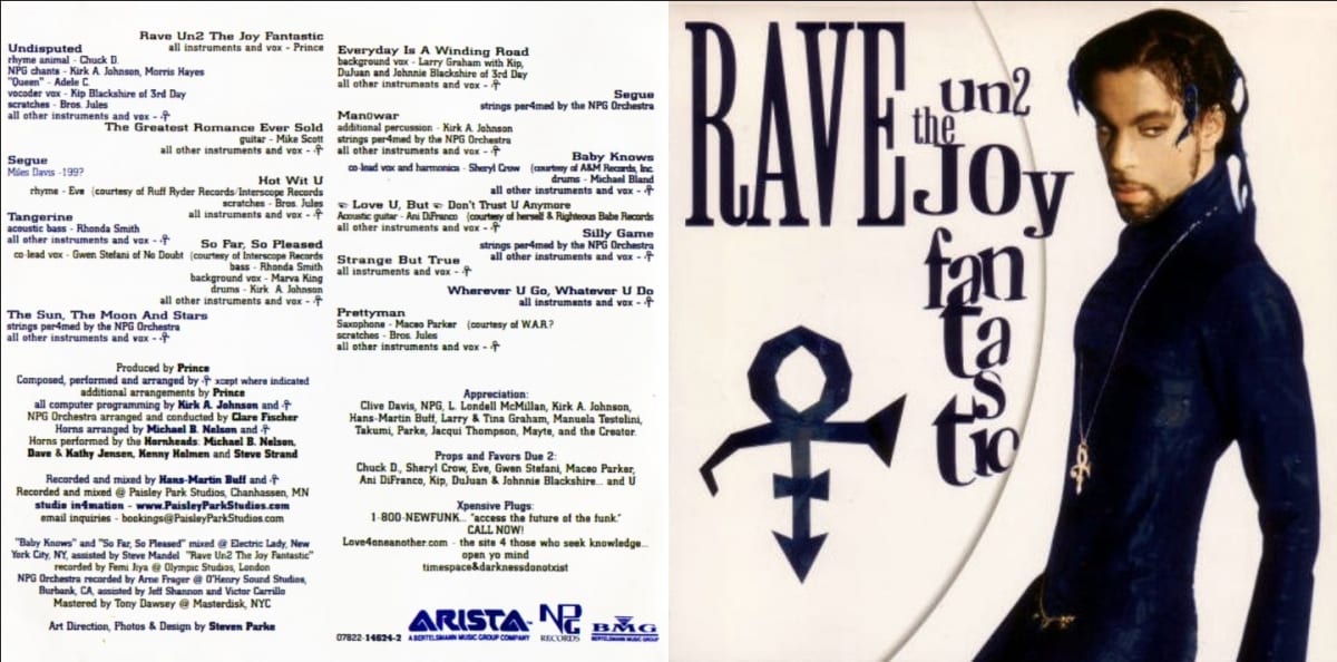 Prince - Rave Un2 The Joy Fantastic (1999) CD