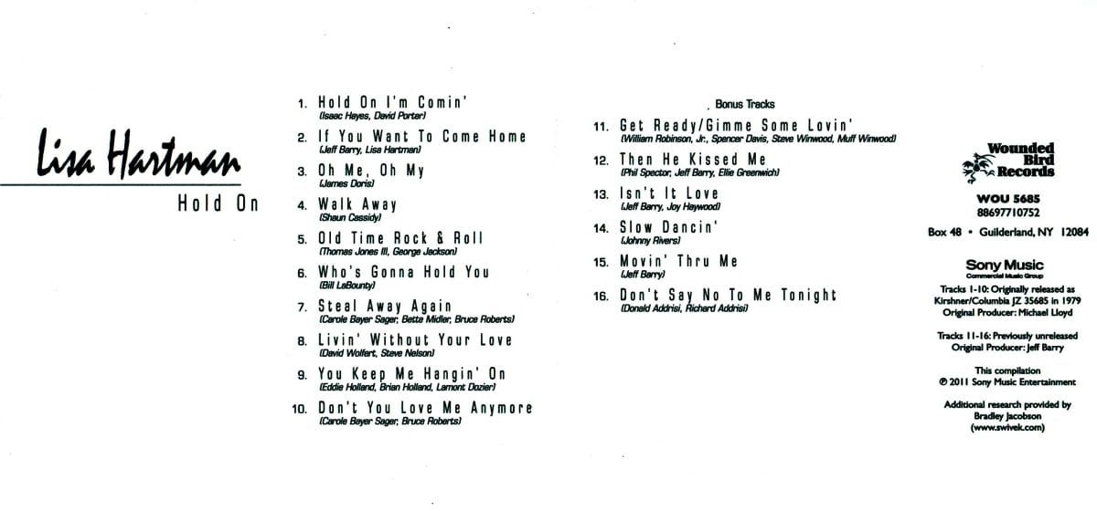 Lisa Hartman - Hold On (EXPANDED EDITION) (1979) CD