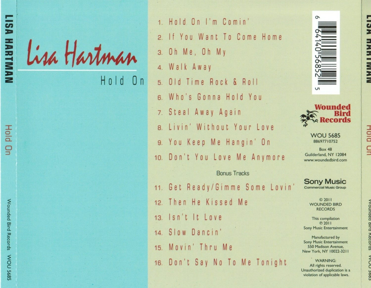 Lisa Hartman - Hold On (EXPANDED EDITION) (1979) CD