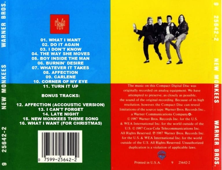 The New Monkees - The New Monkees (EXPANDED EDITION) (1987) CD