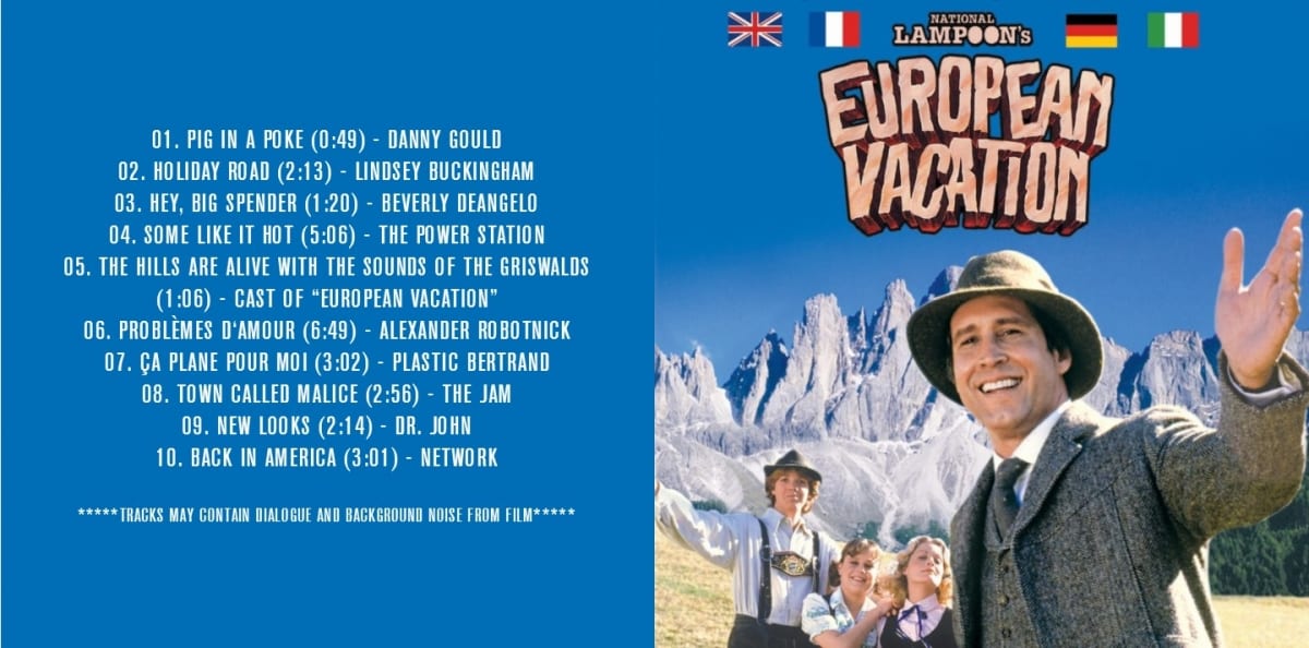 National Lampoon's European Vacation - Original Soundtrack (1985) CD
