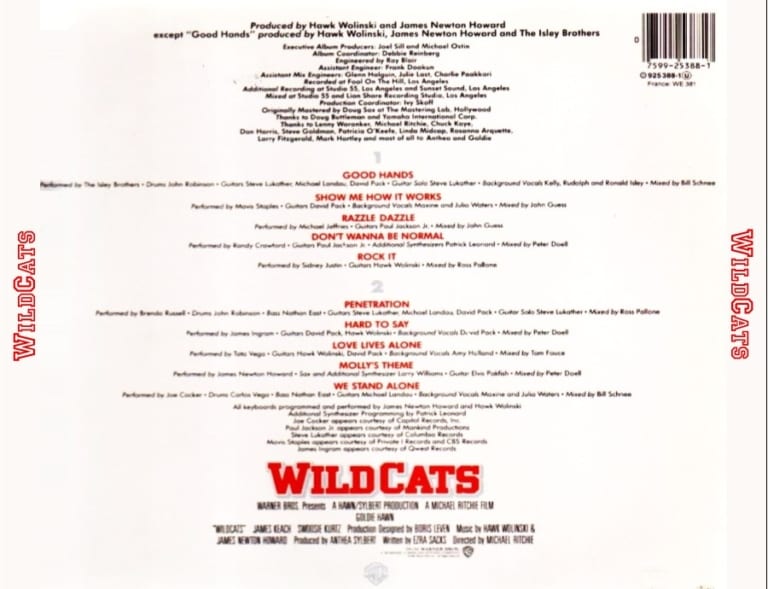 Wildcats - Original Soundtrack (EXPANDED EDITION) (1986) CD