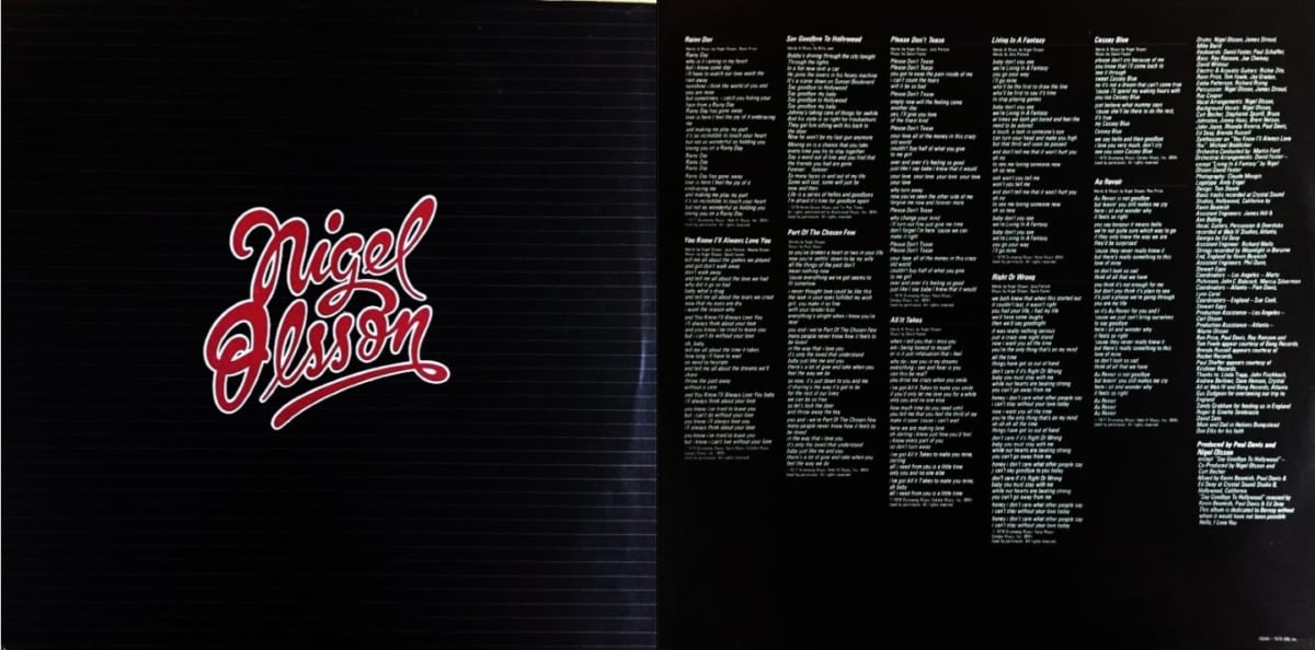 Nigel Olsson - Nigel Olsson (1978) CD