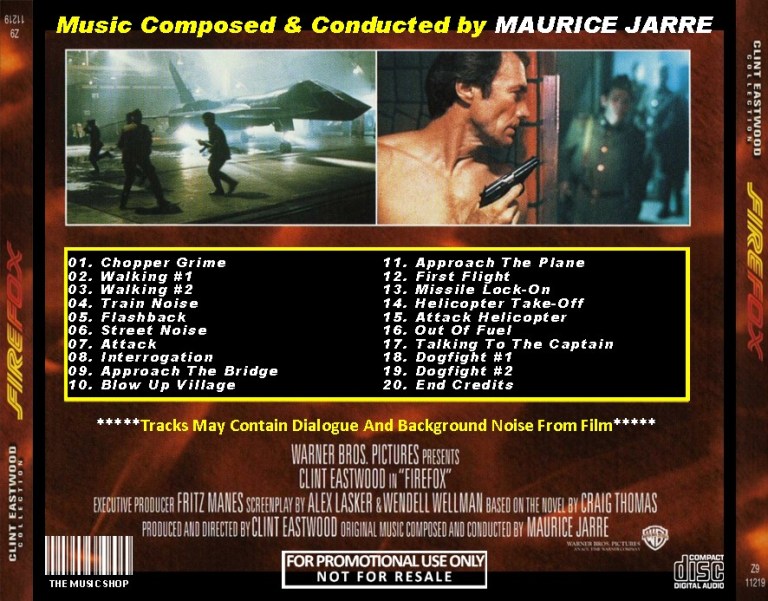 Firefox - Original Motion Picture Soundtrack (Maurice Jarre) (1982) CD