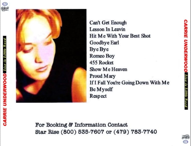 Carrie Underwood - Live In Little Rock (2002) CD