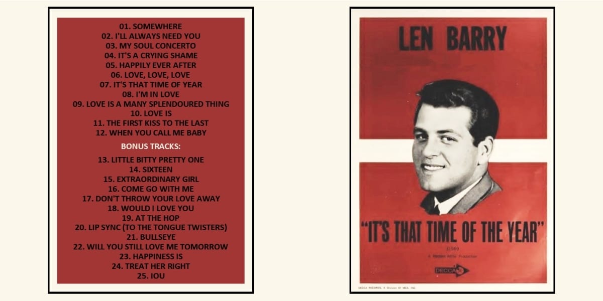 Len Barry - It's That Time Of Year (UNRELEASED ALBUM) (EXPANDED EDITION ...