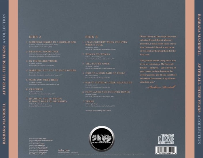 Barbara Mandrell - After All These Years The Collection (EXPANDED ...