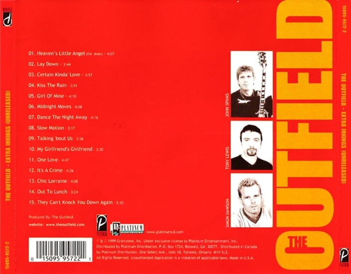 The Outfield - Extra Innings (UNRELEASED ALBUM) (1999) CD