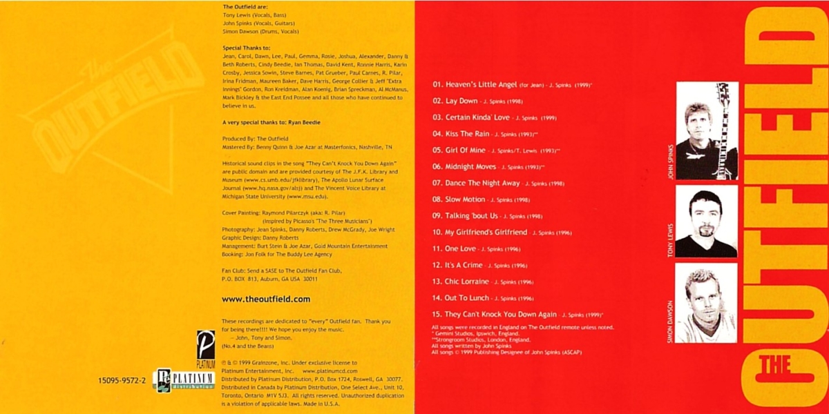 The Outfield - Extra Innings (UNRELEASED ALBUM) (1999) CD