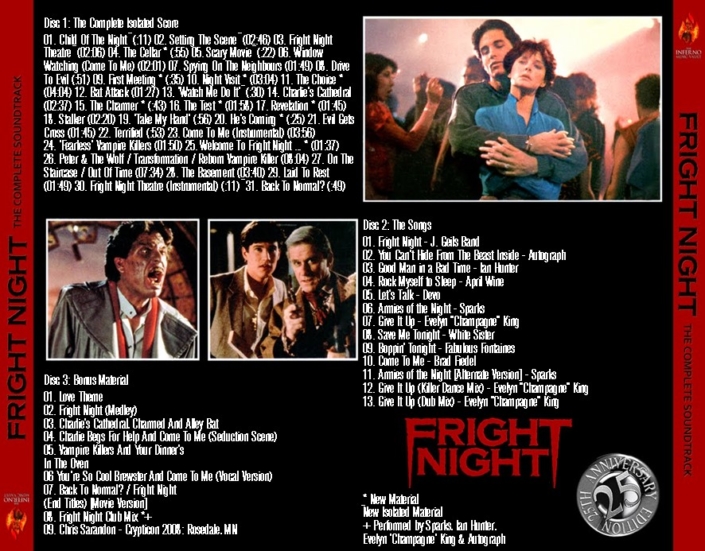 Brad Fiedel - Fright Night - Original Soundtrack (FINAL CUT: COMPLETE ...