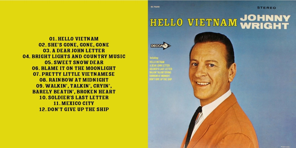 Johnny Wright - Hello Vietnam (1965) CD