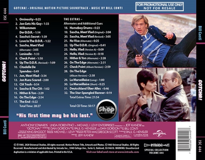 Bill Conti - Gotcha! - Original Motion Picture Score + Original Motion ...