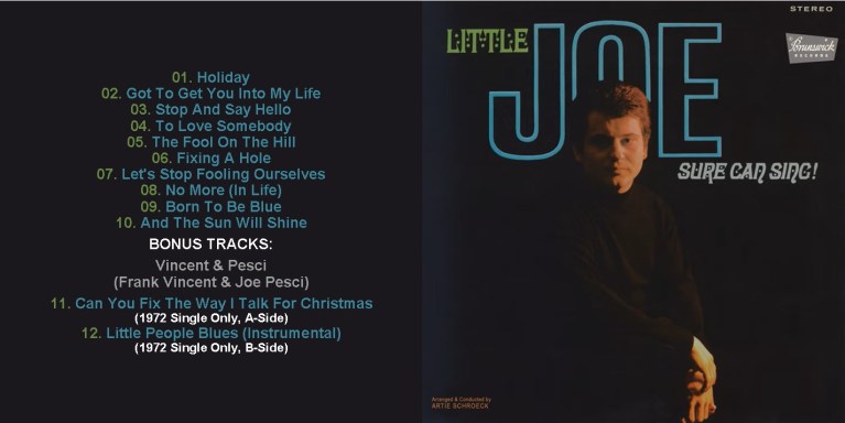 Joe Ritchie (Joe Pesci) - Little Joe Sure Can Sing! (1968) CD