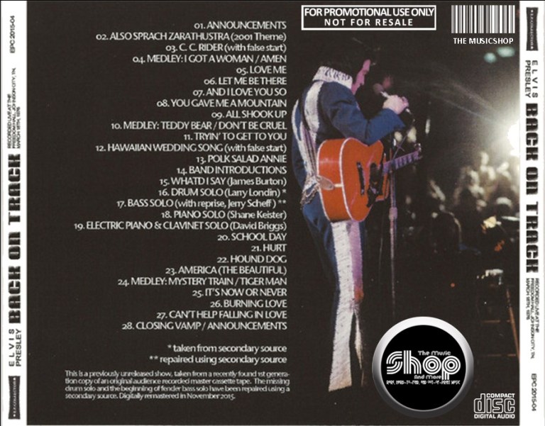 Elvis Presley - Back On Track (2015) CD