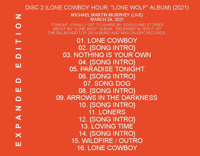 Michael Murphey (Michael Martin Murphey) - Lone Wolf (1978) + Lone ...