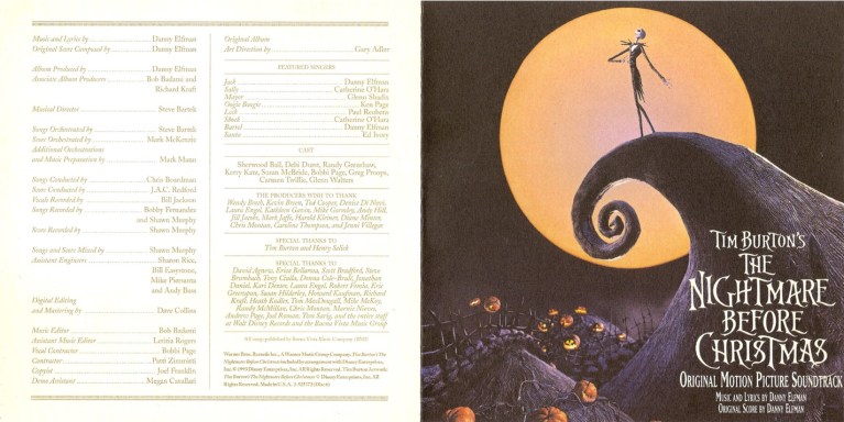Danny Elfman - The Nightmare Before Christmas - Original Soundtrack ...