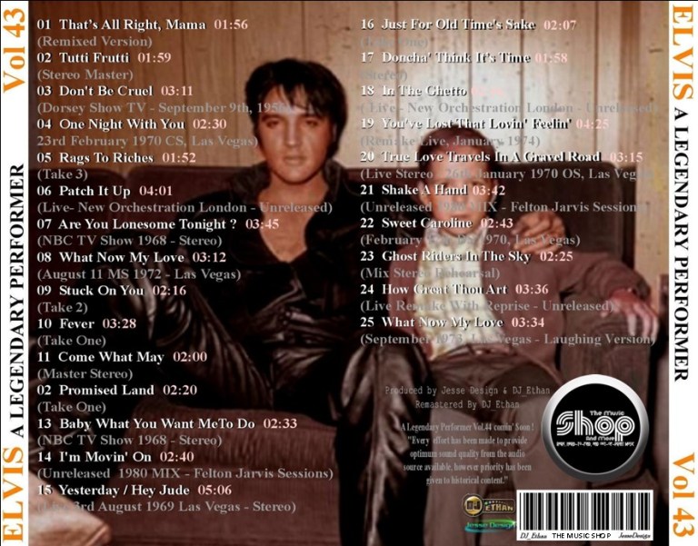 Elvis Presley - A Legendary Performer, Vol. 43 (2021) CD