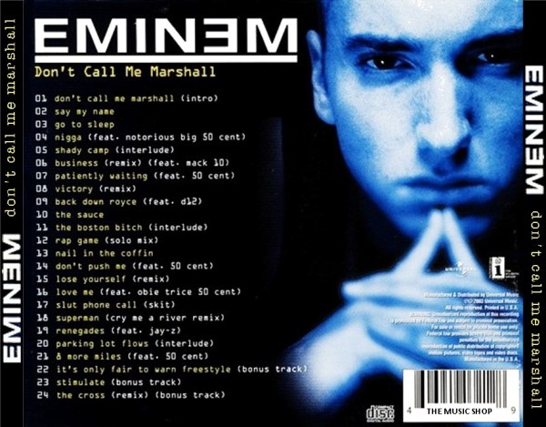 Eminem - Don't Call Me Marshall (2003) CD