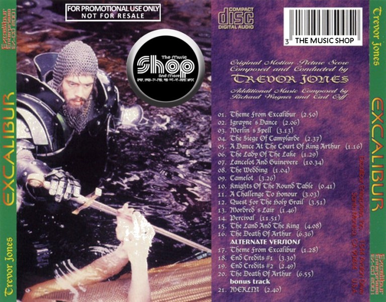 Excalibur - Original Motion Picture Score (1981 / 2001) CD