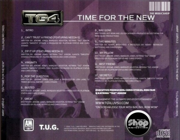 TG4 (Tom Gurl Four) - Time For The New (Unreleased Album) (2002) CD