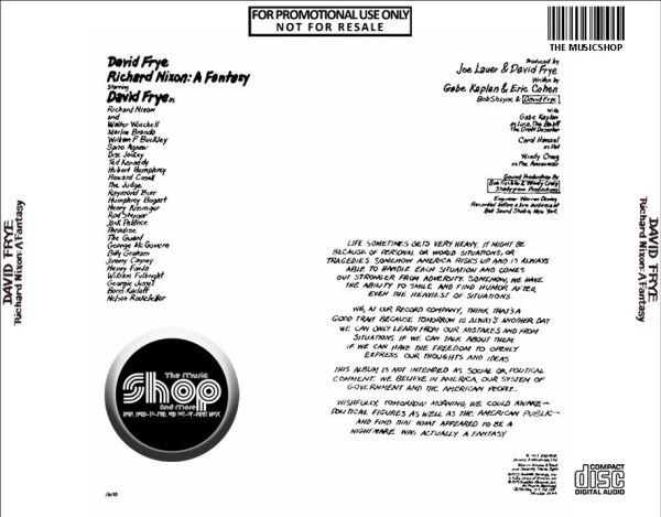 David Frye - Richard Nixon: A Fantasy (1973) CD