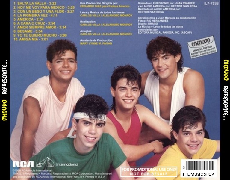 Menudo - Refrescante... (Remasterizado) (1986) CD