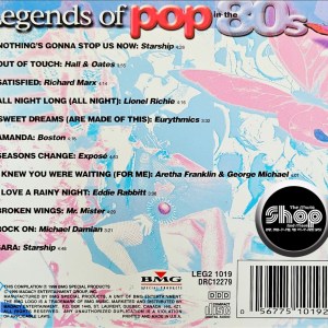 Various Artists - Legends Of Pop In The 80s (1999) CD