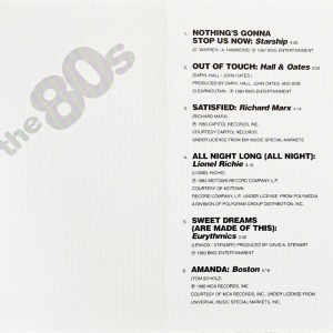 Various Artists - Legends Of Pop In The 80s (1999) CD