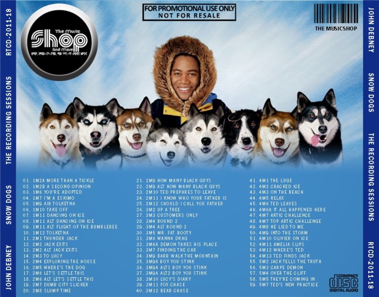 John Debney - Snow Dogs - The Recording Sessions (2002) CD