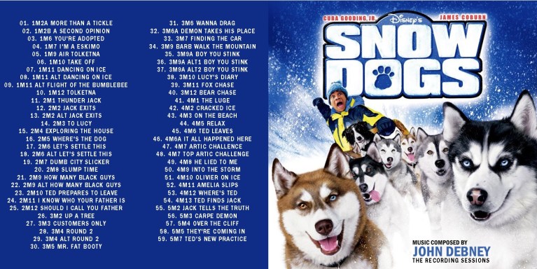 John Debney - Snow Dogs - The Recording Sessions (2002) CD