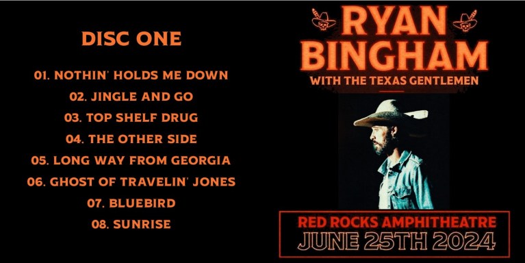 Ryan Bingham And The Texas Gentleman - Red Rocks Amphitheater 2024 ...