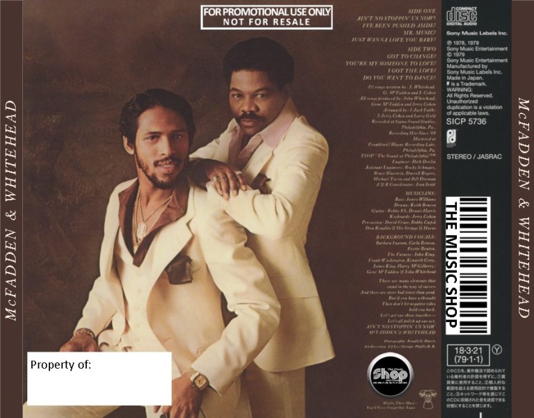 McFadden & Whitehead - McFadden & Whitehead (EXPANDED EDITION) (1979) 3 CD SET