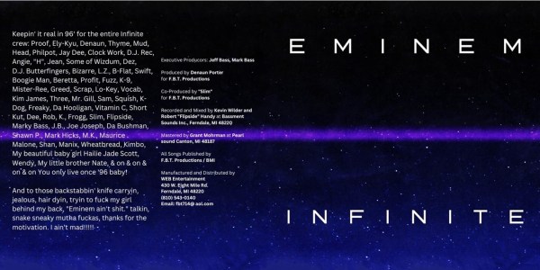 Eminem - Infinite (1996) CD