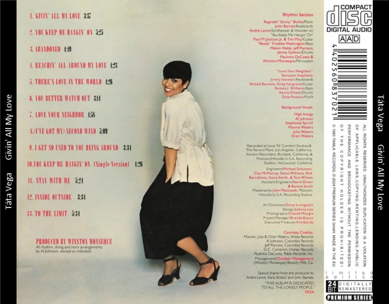 Táta Vega - Givin' All My Love (EXPANDED EDITION) (1980) CD