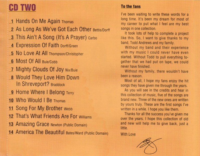 B.J. Thomas - Now And Then (1994) 2 CD SET