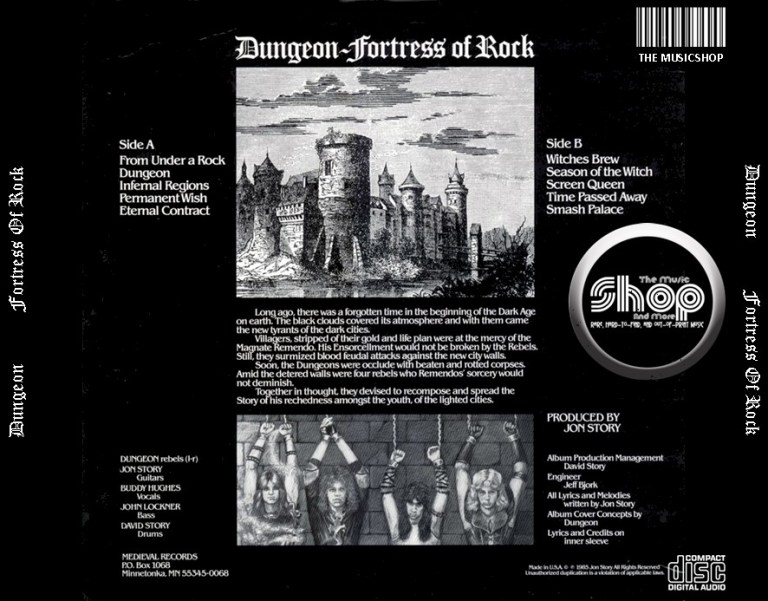 Dungeon - Fortress Of Rock (1986) CD